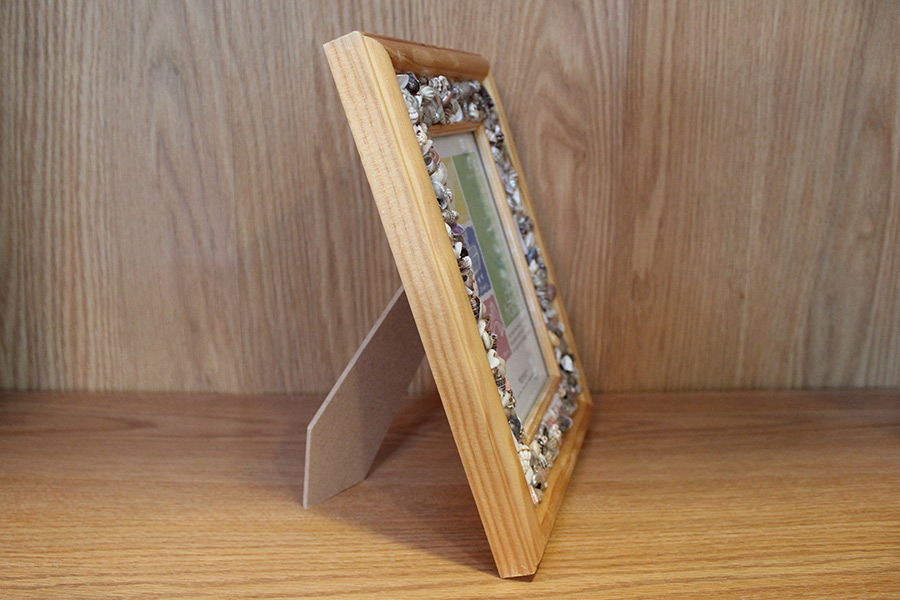 Shell Inlay Wood Frame - Sea Treasure by Patrice